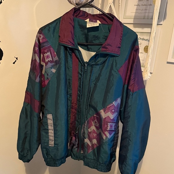 Jackets & Coats | Vintage Multicolor Windbreaker Jacket | Poshmark